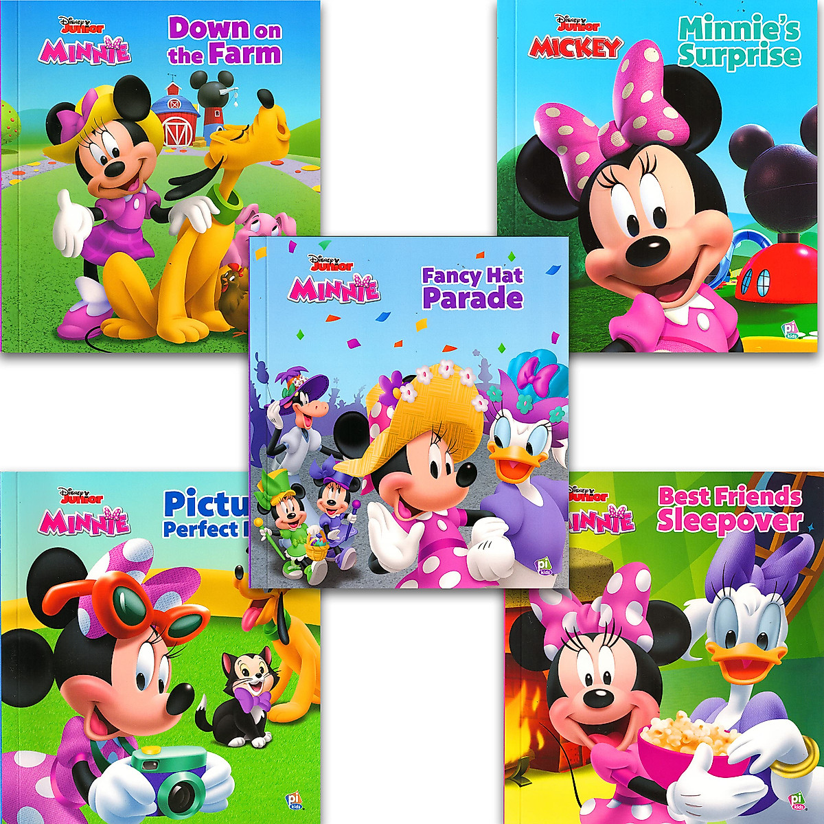 Disney Story Books Collection Bundle ~ 10 Pack Mickey Mouse and Minnie Book Set for Toddlers 1-3 with Stickers (Mini Story Books)