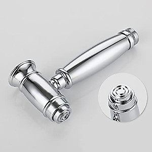 MINJING Wall Mounted Bidet Sprayer Kit for Toilet Chrome Button Hand Held Sprayer Toilet Faucet Attachment for Pet Bath/Personal Hygiene,Spring Hose