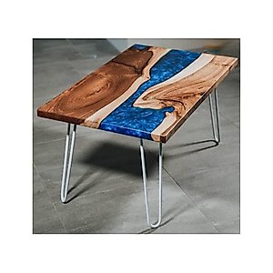 Epoxy Table, Live Edge Wooden Table, Natural Wood,Dining table, Natural Epoxy Table, Resin Table, Epoxy Resin River Table