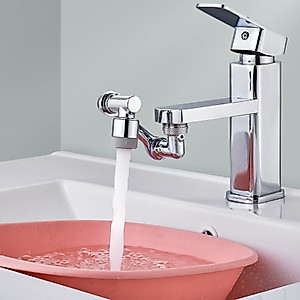 Faucet Extender for Kitchen Sink Universal,Faucet Extender for Bathroom Sink Brass,Universal Splash Filter Faucet 1080 Rotating,2 Water Outlet Modes