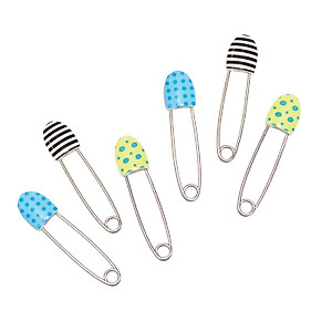 Sassy Sassy Decorative Diaper Pins 6 Count