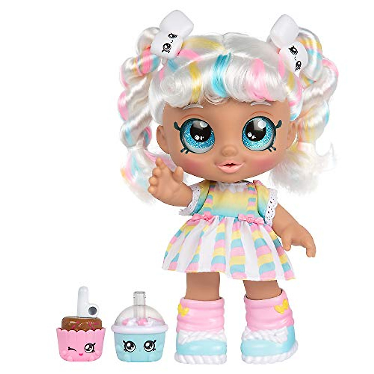 Kindi Kids Snack Time Friends - Pre-School Play Doll, Marsha Mello - for Ages 3+ | Changeable Clothes and Removable Shoes - Fun Play, for Imaginative Kids