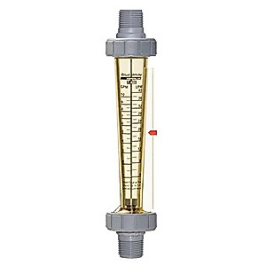 Blue And White (F-45750L-12) 1.0 - 10 GPM Flow Meter; 3/4" MPT; IL