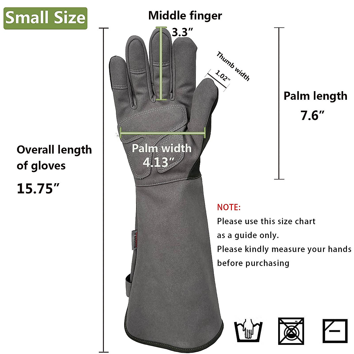 Treedeng Rose Pruning Gloves Long Gardening Gloves Thorn Proof with Forearm Protection for Women