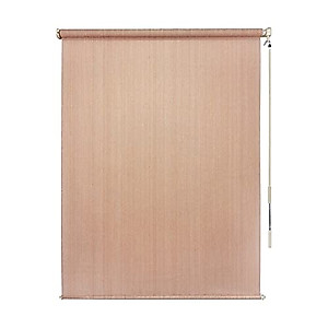 HTTMT- 8'W x 8'L Roller Shade Blind Roll up w/Crank for Deck Porch Balcony Patio Light Filter [P/N: ET-KLB-HT8*8-Beige]