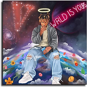 Rapper Album Cover Poster and Wall Art Picture Print Modern Family Bedroom Decor Poster American Male Hip-hop Singer Canvas Poster Wovvsu (16×16 inch,Canvas roll)