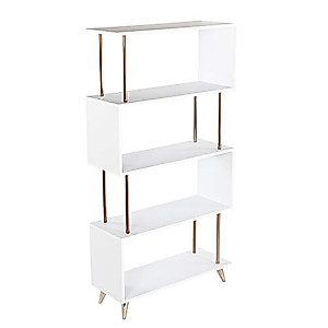 Southern Enterprises Beckerman Bookcase, Gold