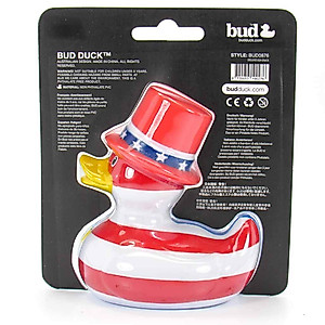 USA (Patriotic) Rubber Duck by Bud Ducks | Elegant Gift Packaging - Love US! | Child Safe | Collectable