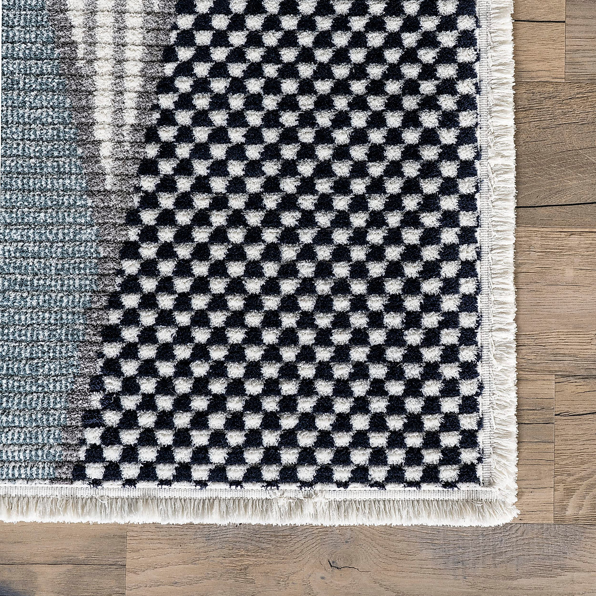 nuLOOM Elsha Rocky Mountains Kids Fringe Area Rug, 4x6, Beige