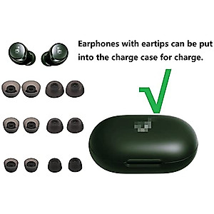 Replacement Ear Tips Compatible with Soundcore by Anker Space A40, Silicone Ear Buds Ear Cap Ear Plug Eartips Replacement for Soundcore Space A40/ Life P3i / Life A3i,3 Size 6 Pairs