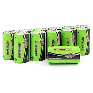 Interstate Batteries D Cell Alkaline Battery (12 Pack) All-Purpose 1.5V High Performance Batteries - Workaholic (DRY0085)