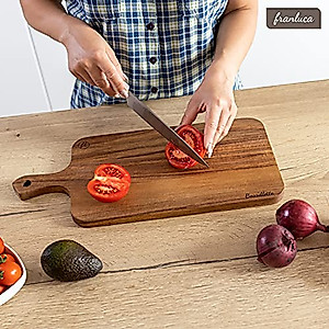 Boardlette Wood Cutting Board, Wooden Cutting Boards for Kitchen, Serving Board, Chopping Board, Wood Cutting Boards for Meat Cheese Bread Vegetables, Acacia Wood Medium
