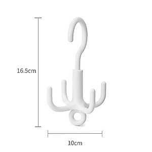 Sunnym Multifunctional Rotary Hook Hole Free Rotary Hook Four Claw Clothes Hook Wardrobe Storage Hook