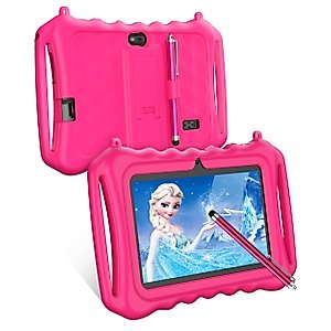 Tablet for Kids,7 inch Tablet for Toddlers 3GB RAM 32GB ROM, Android 12.0 Kids Tablet with Dual Camera, WiFi, Bluetooth, Parental Control, Shockproof Case, YouTube, Netflix,Toddler Tablet for Children