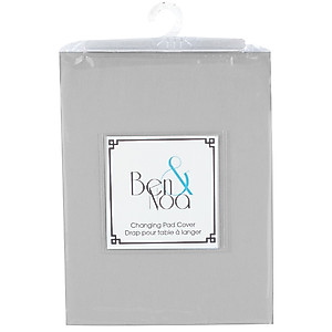 Kushies Baby Ben & Noa Change Pad Sheet Flannel, Grey Solid