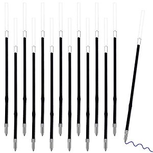 30 Pieces Pen Refills Black Ink Pen Refills Ballpoint Pen Refill 1.0 mm Replacement Ink Refill Bulk for Retractable Pens Office School Supplies, Medium Point (Black)