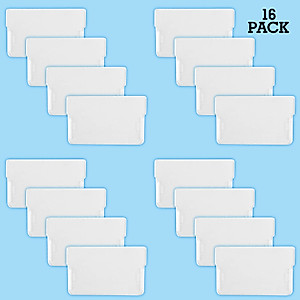 Akro-Mils 40716 Width Dividers for Plastic Storage Hardware and Craft Cabinet Small Drawers, (16-Pack), Clear, White
