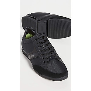 Hugo Boss BOSS Men's Saturn Sneakers, Black, 10 Medium US