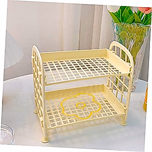 Cabilock 4Pcs Storage Rack freestanding Bathroom Counter Shelf Bathroom Organizer countertop Hair Product Organizer Shelves for cabinets Storage Holder Shelf Office Bookshelf Desk pp