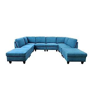 Beverly Fine Furniture 8 Piece Modular U-Sectional