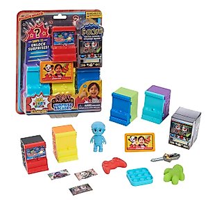 Ryan's World Surprise Arcades, 11-pieces, 4 Arcade Game-Containers, Glow-in-the-Dark Figure, Kids Toys for Ages 3 Up by Just Play