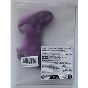 9CDeer 1 Piece of Silicone Transfer Print Protective Cover Skin + 10 Thumb Grips for PlayStation 5 / PS5 Controller Skulls Purple