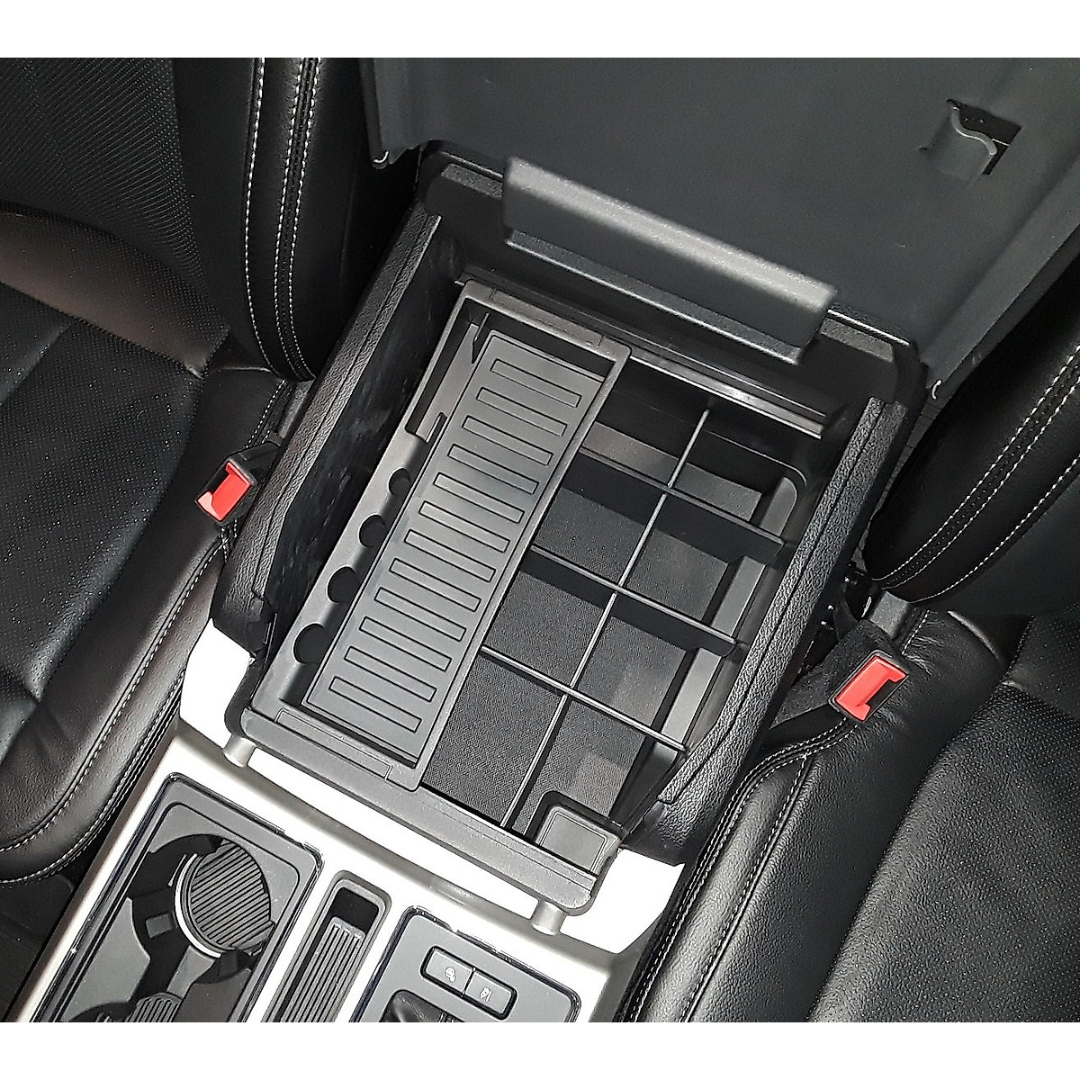 Vehicle OCD - Center Console Organizer for Ford F250 / F350 SuperDuty (2017-2022) and Expedition (2018-2024) (full console w/bucket seats ONLY) - Made in USA