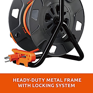 Link2Home Cord Storage 3 ft. Extension Cord 4 Power Outlets – 14 AWG SJTW Cable