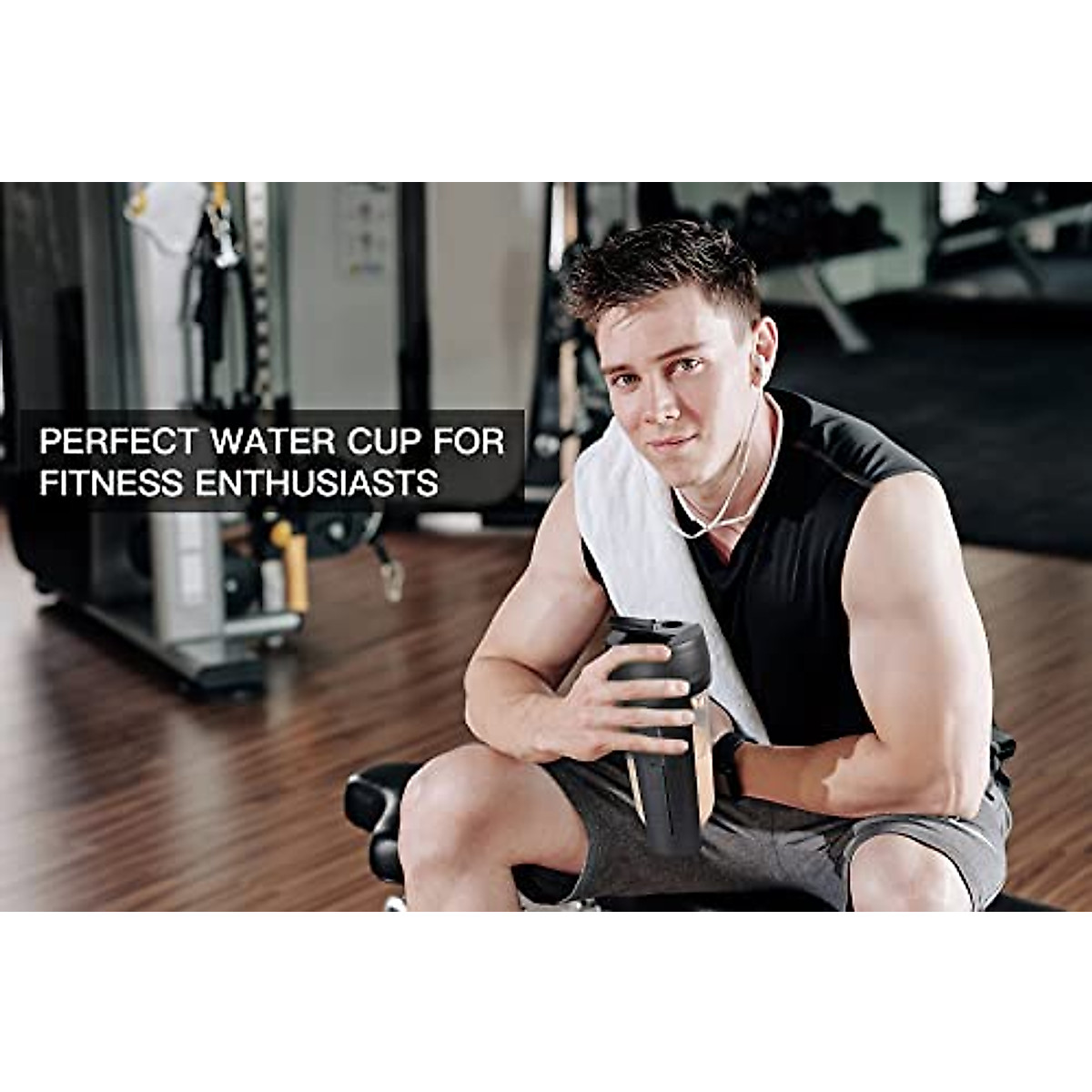 LeadNear Electric Shaker Bottle,Gifts for Men Dad Husband, Made With Tritan - BPA Free Shaker Bottles For Protein Mixes - Upgrade 22OZ Electric Mixer Cups For Protein Powder, Shakes, Coffee, Cocktail