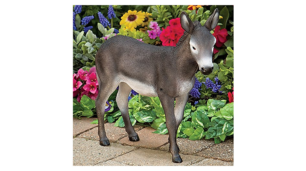 Diego The Donkey Motion Sensor Garden Statue by Bits & Pieces