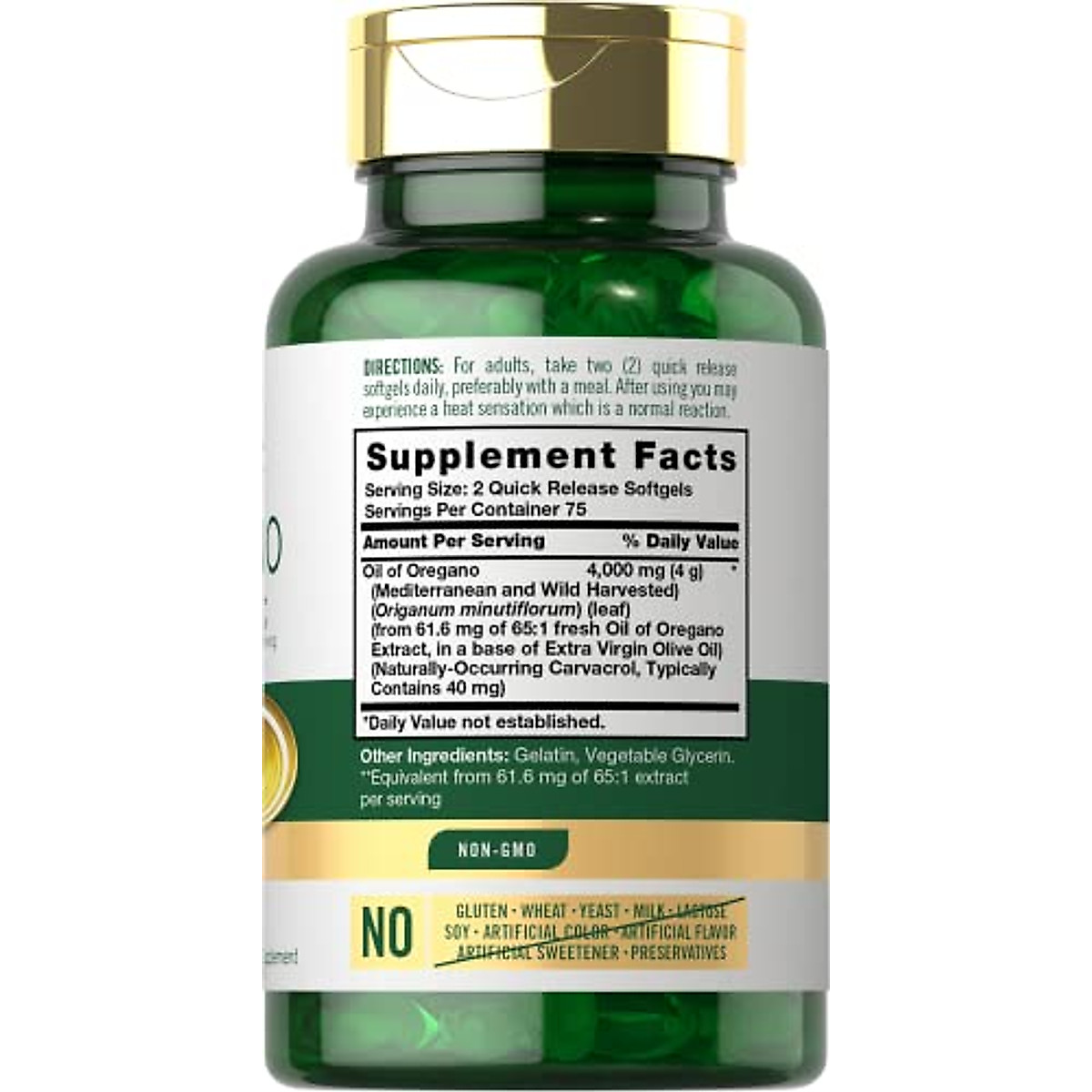 Carlyle Oregano Oil Extract | Max Potency | 150 Softgel Capsules | Non-GMO and Gluten Free Formula | Contains Carvacrol