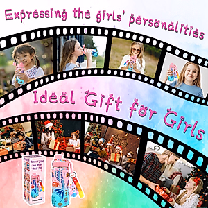 7july Decorate Your Own Water Bottle Kits for Girls Age 4-6-8-10 (Stainless Steel),Mermaid Themed Painting Crafts,Fun Arts and Crafts Gifts Toys for Girls Birthday Christmas