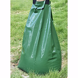 DUALRAIN Slow Release PE Tree Watering Bag Ring Bladders Water Deep Automatic Drip Irrigation Drippers Root Waterer Globe Soaker for New Plant Trees Trunk 20 Gallon (1 Pack)
