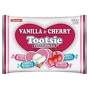 Valentine's Day Vanilla and Cherry Tootsie Roll Fruit Chews, 11.5 Oz