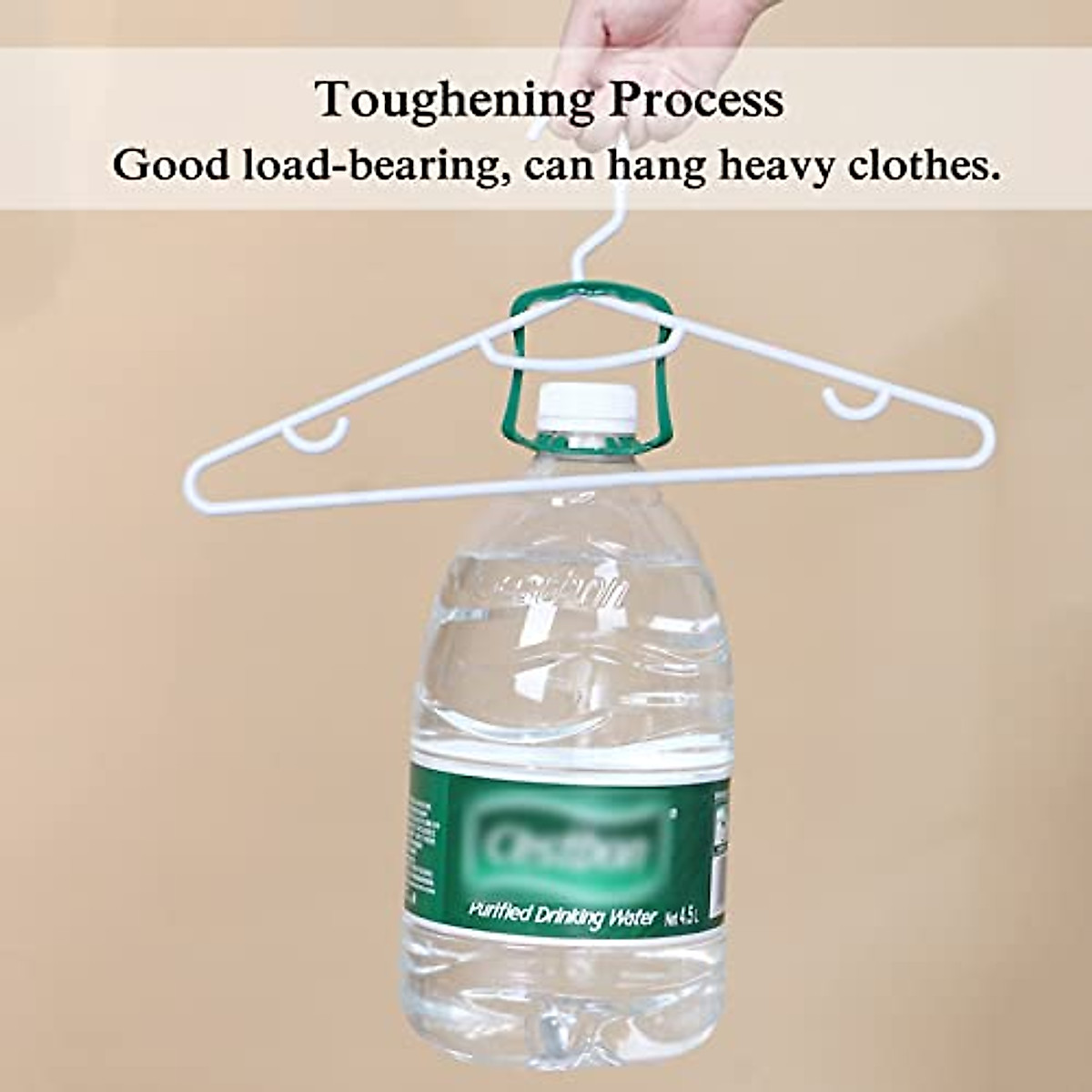 COKUERA Home Plastic Hangers 20 Pack, Durable Clothes Hanger with Hooks, Thick Strong Standard Closet Clothing Hangers for Coat, Shirt, Pants, Ties (Orange)