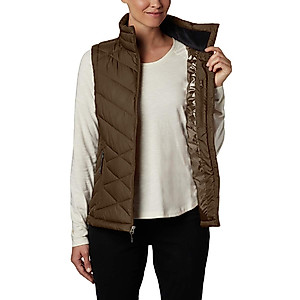 Columbia Women's Heavenly Water Resistant Insulated Vest Olive Green