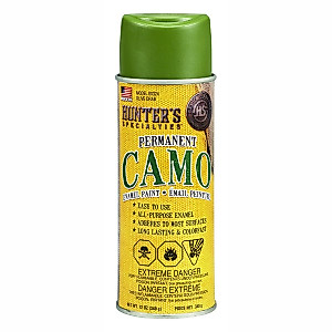 Hunters Specialties Camo Spray Paint - Non-Reflective Finish Water Resistant Fast Drying Paint for Treestands, Decoys, Blinds & Other Hunting Equipment, 12 Oz Spray Can - OLIVE DRAB
