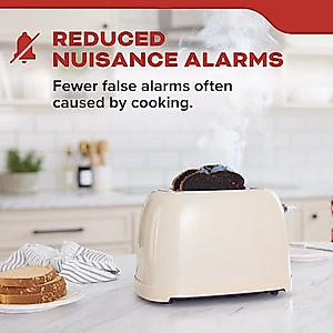 Kidde Smoke Detector, 10-Year Battery Powered, Voice Alerts, LED Warning Light Indicators