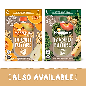 Happy Baby Organics Nutty Blends, Apple & Walnut Butter, 3 Ounce (Pack of 8)