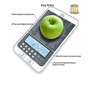 NUTRA TRACK Food and Nutrition Scale, an American Co. You CAN FIND Cheaper BUT You Cant FIND Better, Features: Our Proprietary USDA Nutritional Calculator, Supported and Designed in Seattle WA.
