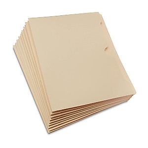 Amazon Basics File Folders Jacket, Reinforced Straight-Cut Tab, 2 Inch Expansion, Letter Size, Manila, 50-Pack - AMZ601