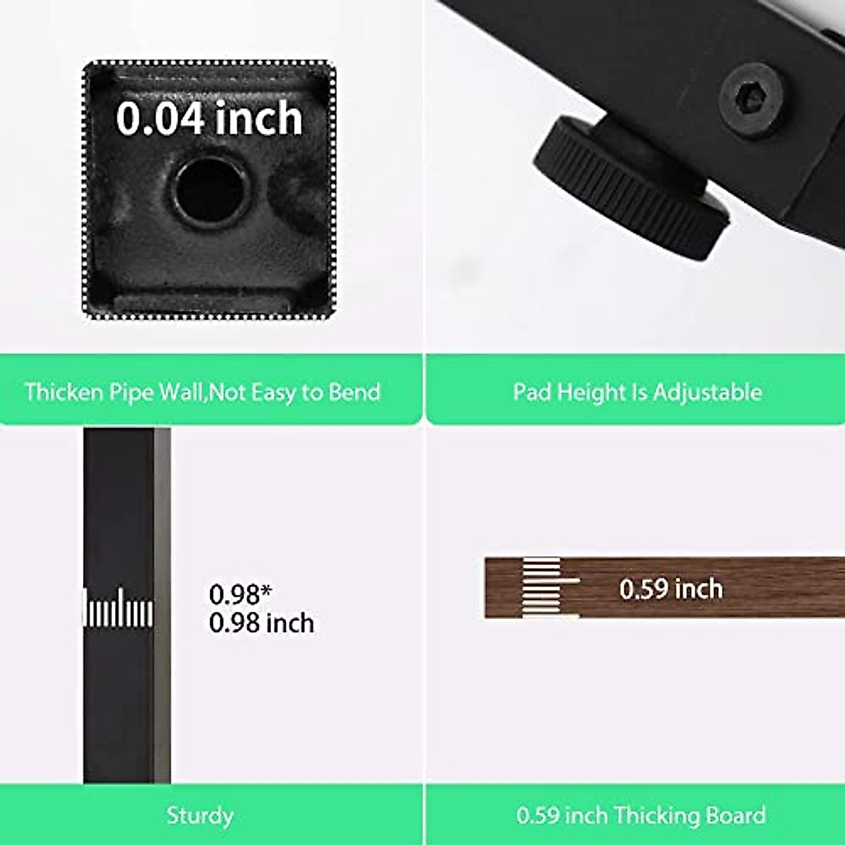 AZL1 Life Concept Utility Sofa End Living Room, Vintage Accent Couch Side Pocket, C Shaped Table for Coffee Snack Laptop