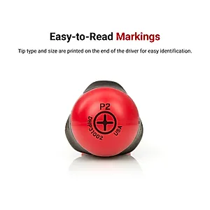 TEKTON High-Torque Black Oxide Blade Screwdriver Set, 22-Piece (#0-#3, 1/8-5/16 in., T10-30) | DRV41236 | Made in USA