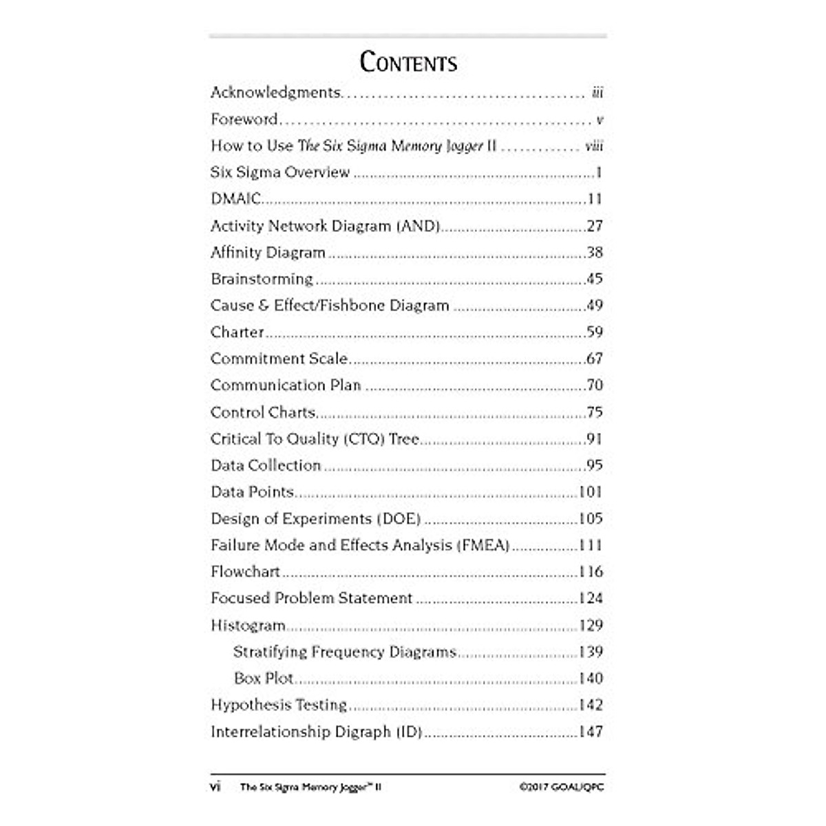 Six Sigma Memory Jogger II: A Pocket Guide