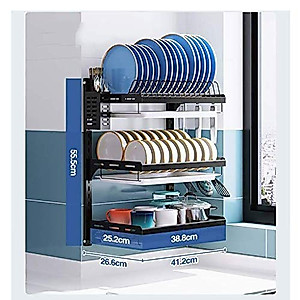 STRAW Drain Rack - Dish Rack Above The Sink, Kitchen Drain Rack, Whole, Cutlery Rack, Stainless Steel Display Stand