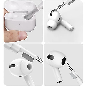 [3 in 1] Case Compatible with Sony WF-1000XM5 with Keychain, Soft Silicone Anime Cartoon Games Console Shockproof Protective with Cleaning Kit for Man