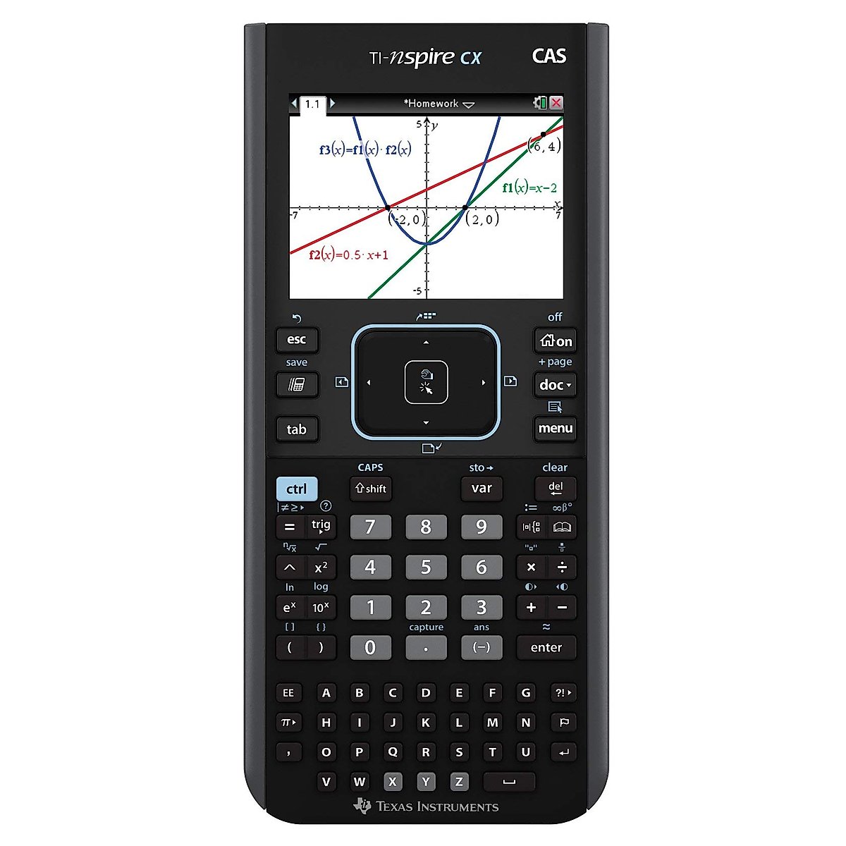 Texas Instruments Nspire CX CAS Graphing Calculator (Renewed)