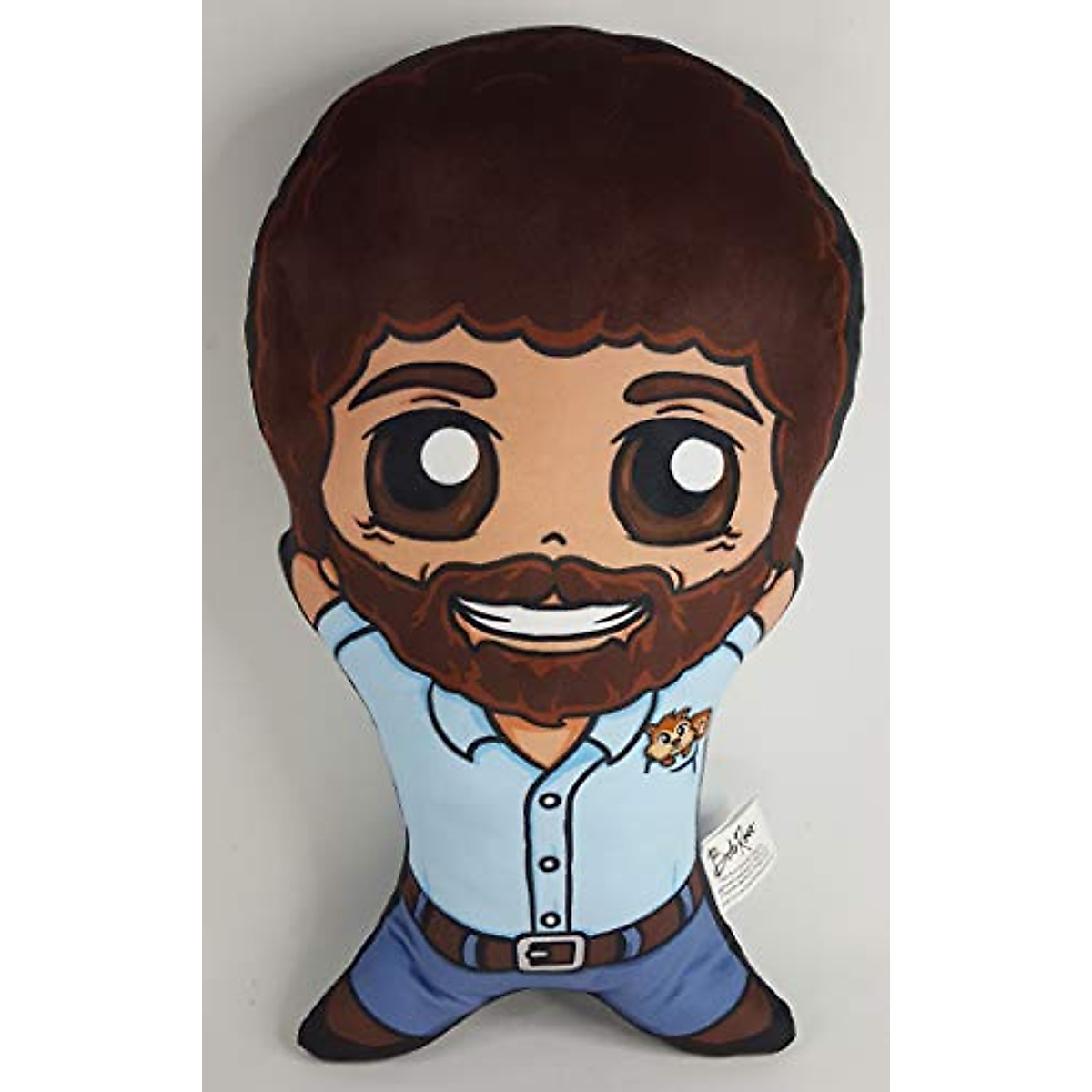 Surreal Entertainment Official Bob Ross Pillow - 20-Inch Gift for Fans - Bed, Couch, Room Decoration - Soft Throw Cushion - Licensed Merchandise