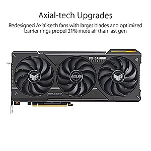 ASUS TUF Gaming NVIDIA GeForce RTX™ 4070 OC Edition Gaming Graphics Card (PCIe 4.0, 12GB GDDR6X, HDMI 2.1, DisplayPort 1.4a)