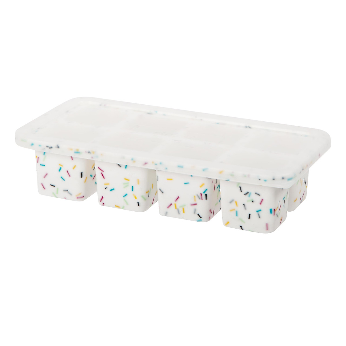 OGGI Prep & Portion Silicone Freezer Trays with Lid - Freezer Molds for Food, Ice Cube Tray, Food Prep Containers, Freezer Storage Containers, for Soup, Smoothie Cubes, Broth, Leftovers - 1/4 Cup